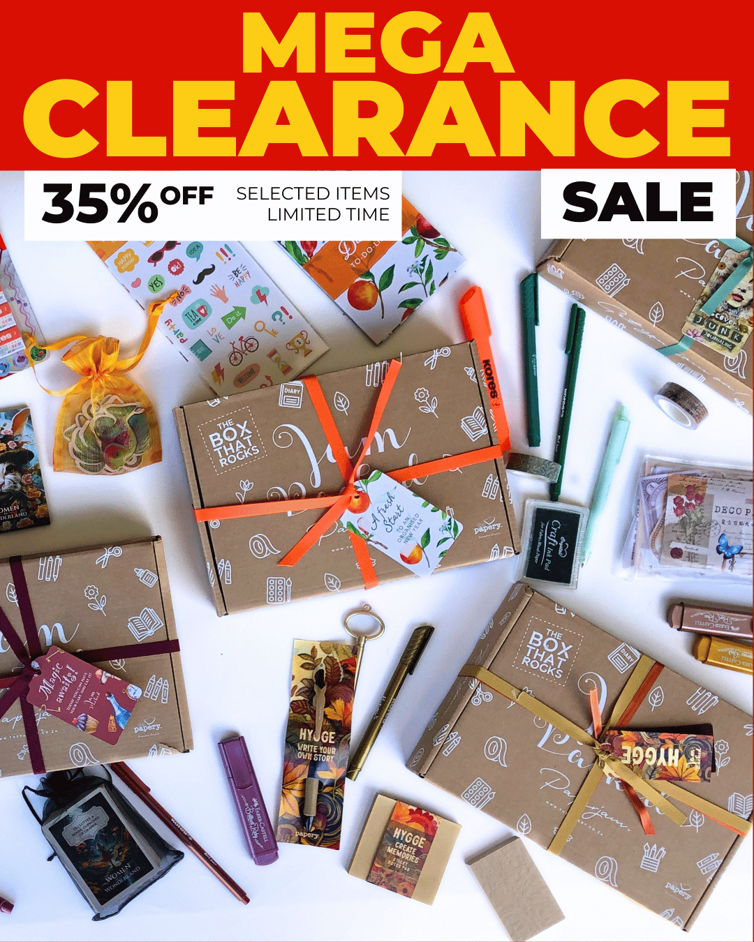 Jam Packed Boxes Once Off – The Papery