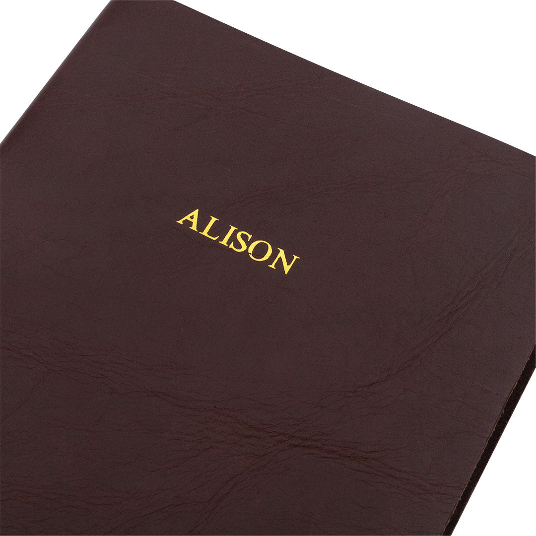 Personalised Journals And Diaries – Gold Fold/ Debossed – The Papery